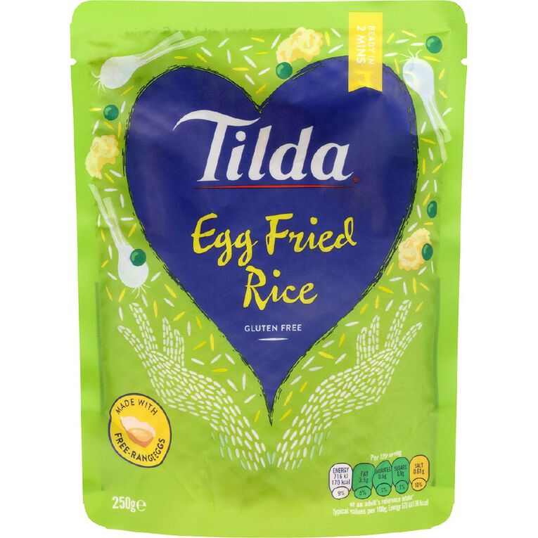 Tilda Steamed Rice Egg Fried 250g | The Warehouse