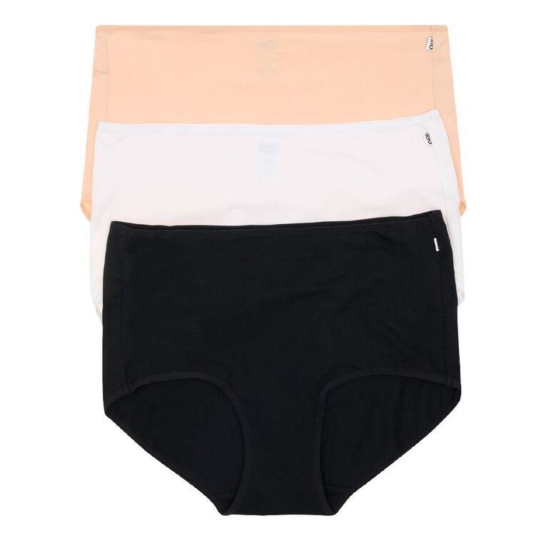 Rio Women's Full Briefs 3 Pack Multi-Coloured | The Warehouse