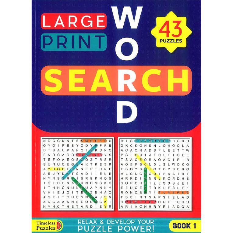 Large Print Wordsearch Assortment 4T | The Warehouse