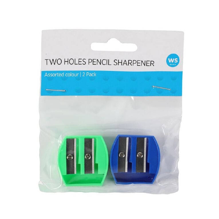 WS Coloured Pencil Sharpener 2 Hole | The Warehouse