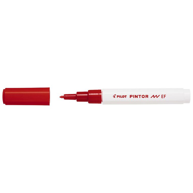 Pilot Pilot Pintor Marker Bullet Red Extra Fine 2.3mm Tip Red Mid Red ...