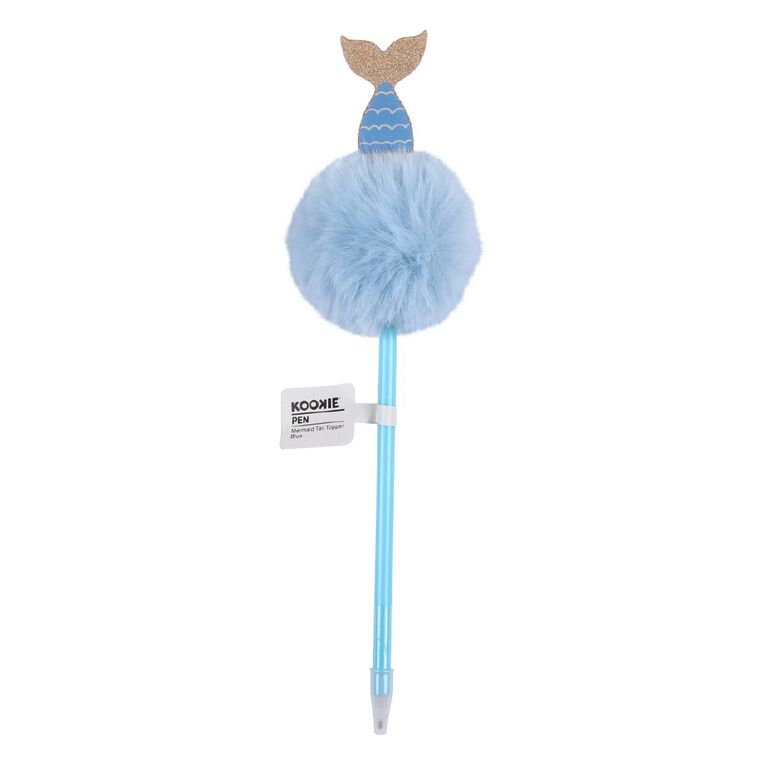 Kookie Pen With Mermaid Tail Topper Blue Mid | The Warehouse