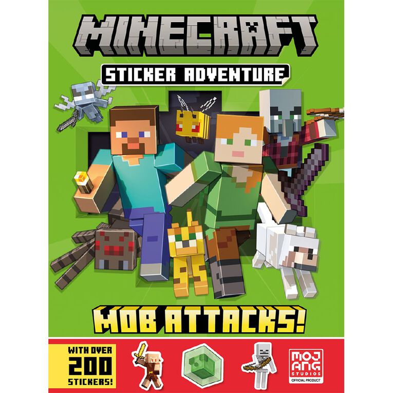 Minecraft Sticker Adventure Mob Attacks | The Warehouse