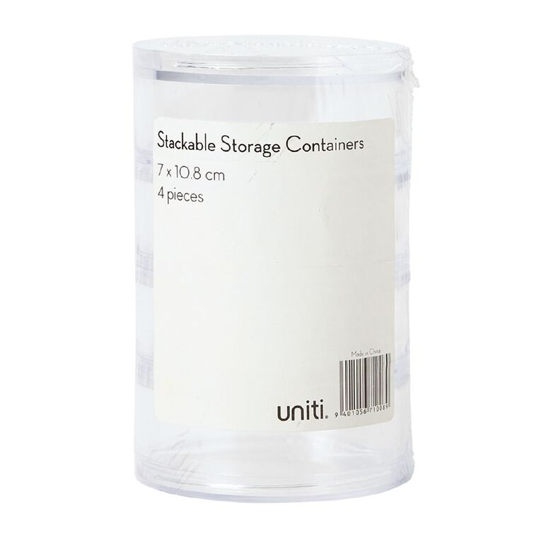 Uniti Stackable Storage Containers 4 Piece | The Warehouse
