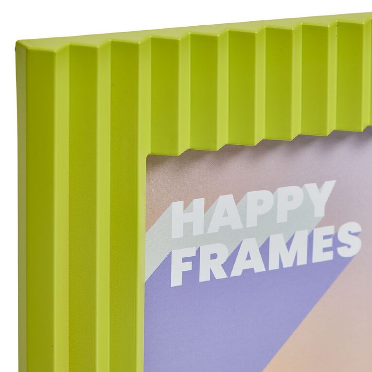 Happy Frames Large Vertical Ribbed 13x18 Lime Lime | The Warehouse