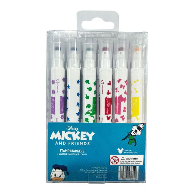 Mickey Mouse Stamp Markers Set | The Warehouse