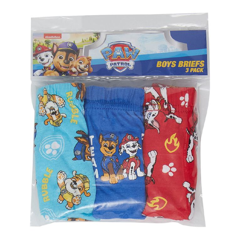 Paw Patrol Briefs 3 Pack Blue Mid | The Warehouse