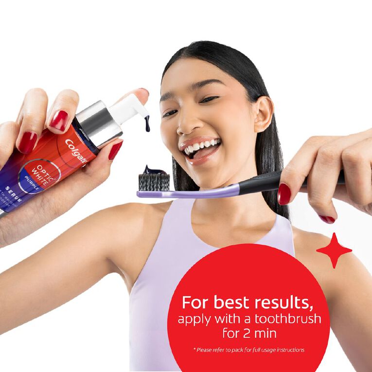 Colgate Optic White Purple Serum 40ml | The Warehouse