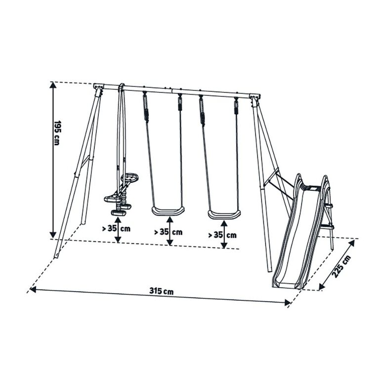 How To Draw Swing Set