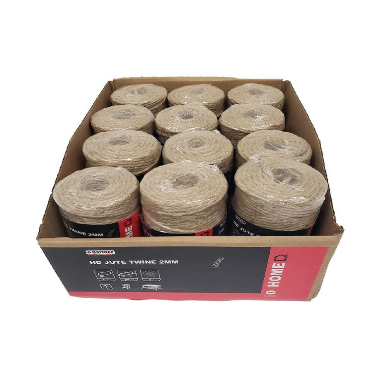 Gartner Home HD Jute Twine 2mm x 50m | The Warehouse