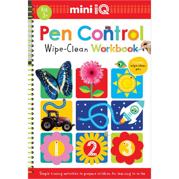 Mini iQ Pen Control Wipe-Clean Workbook | The Warehouse