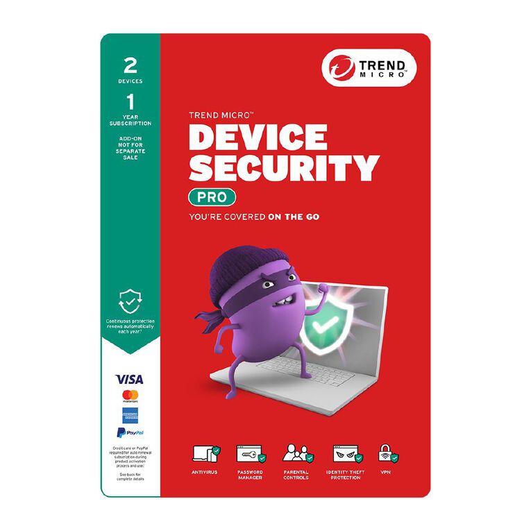 Trend Micro Device Security Pro 2D 1Y Add-on | The Warehouse