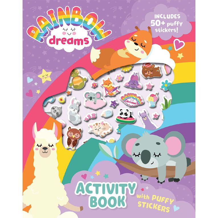 Rainbow Dreams Puffy Sticker Book | The Warehouse