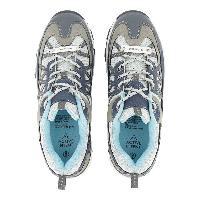 Active Intent Women's Low Hiker Boots Grey Light | The Warehouse