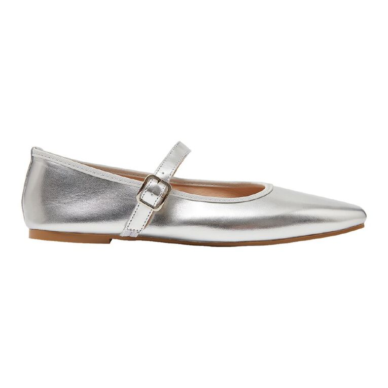 H&H Women's Mary Ballet Silver | The Warehouse