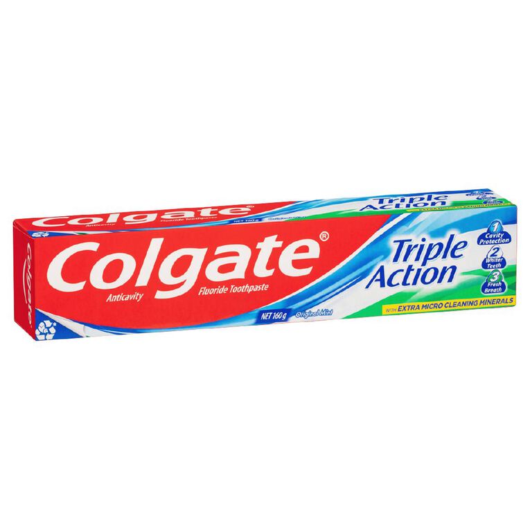 Colgate Triple Action Toothpaste 160g | The Warehouse
