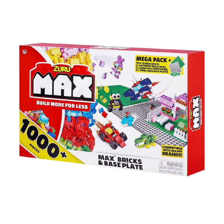 Zuru Max Build Construction Value Brick Assorted 1000 Piece Assorted ...