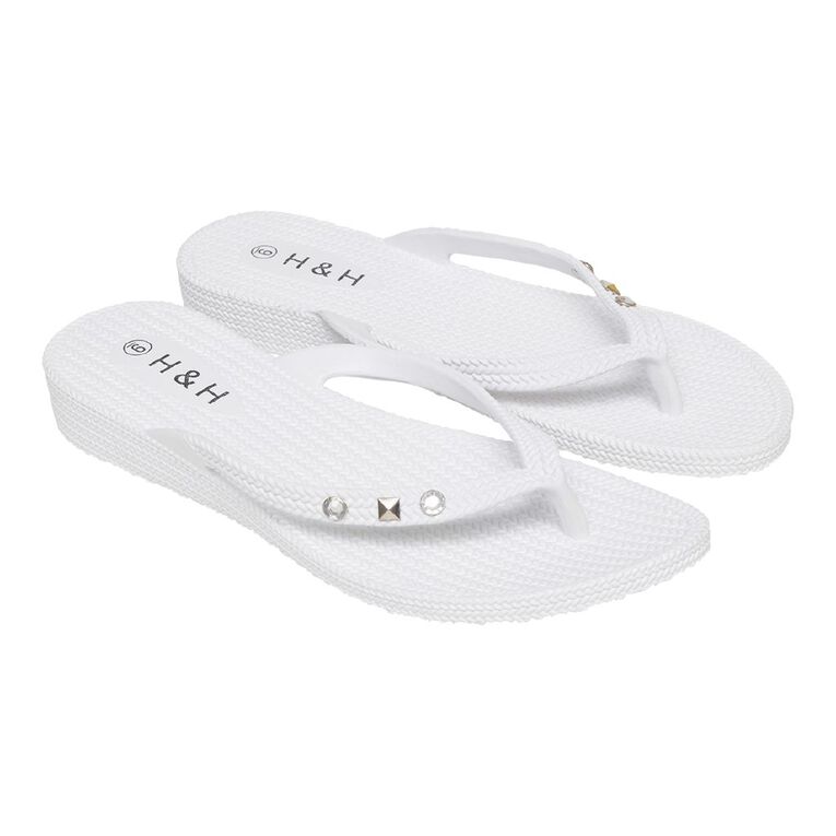 H&H Women's Piha Jandals White | The Warehouse