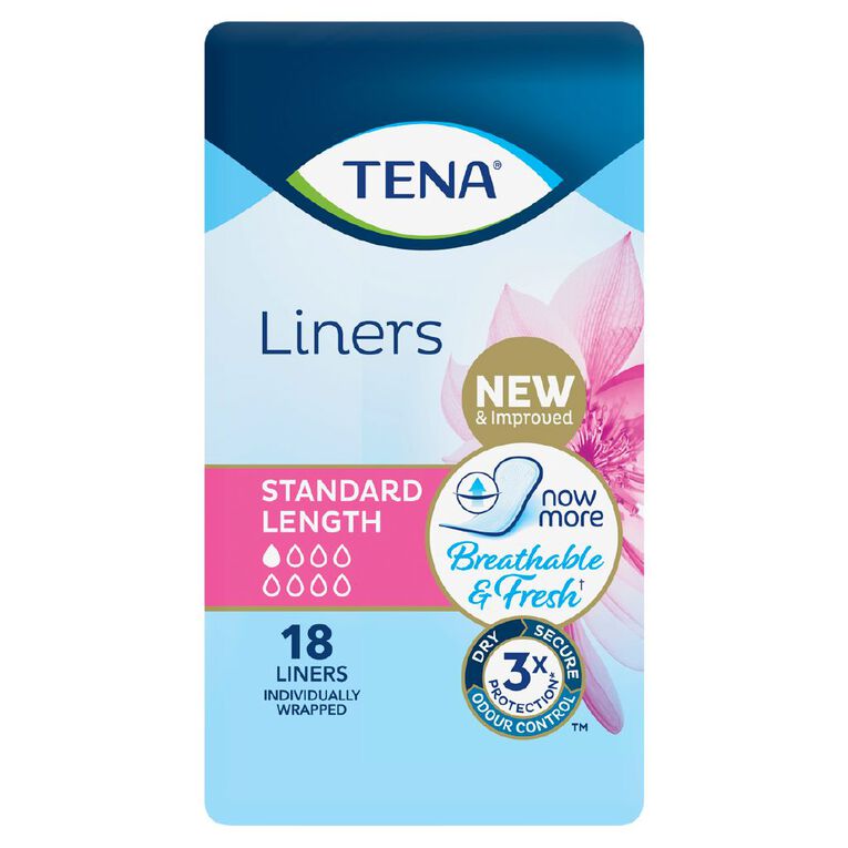Tena Liner Standard Length 18s | The Warehouse