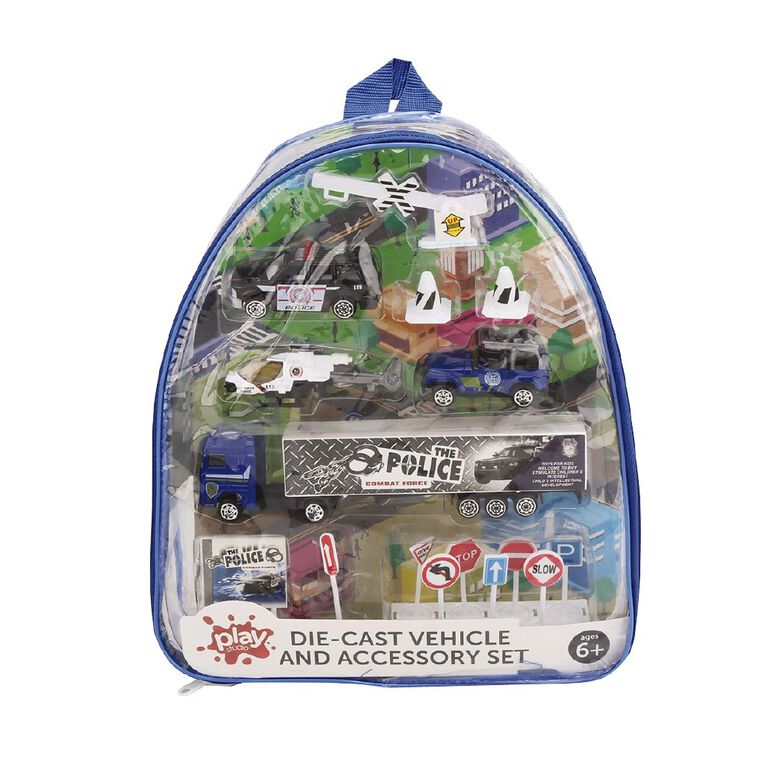 Play Studio Die-Cast Vehicle & Accessory Playset Assorted | The Warehouse