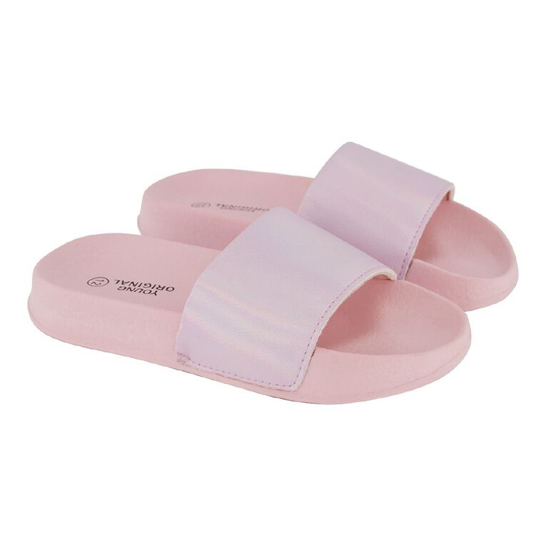 Young Original Senior Kids' Benita Slides Pink Mid | The Warehouse