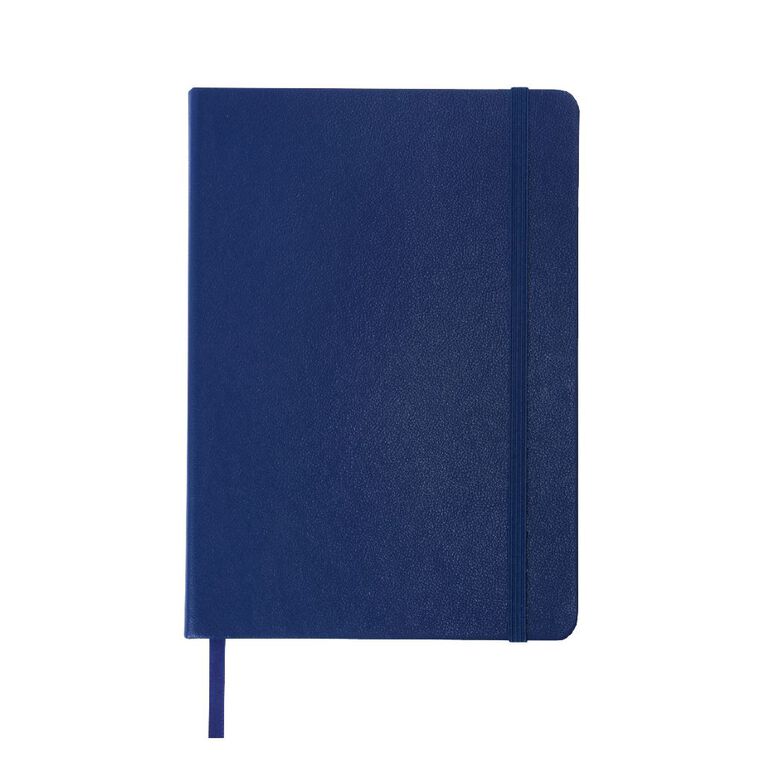 WS Recycled PU Hard Cover Notebook Blue A5 Blue | The Warehouse