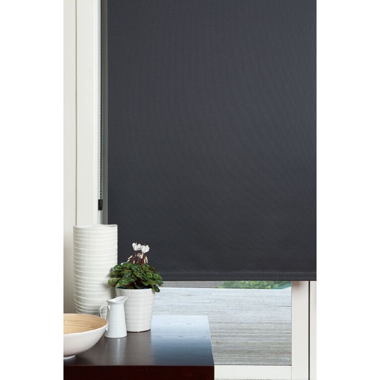 Homeworks Soho Roller Blind Black 60cm x 210cm Black | The Warehouse