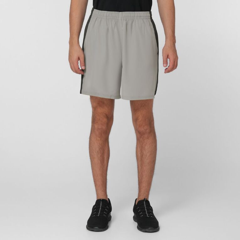 Active Intent Men's Panel Training Shorts Grey Mid | The Warehouse