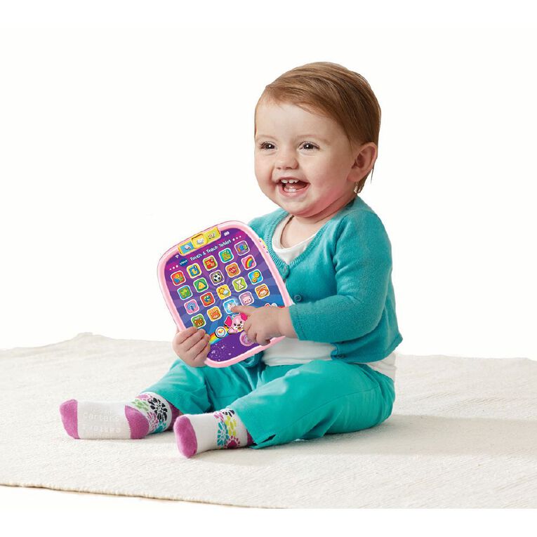 Vtech Touch and Teach Tablet Pink Mid Pink Mid | The Warehouse