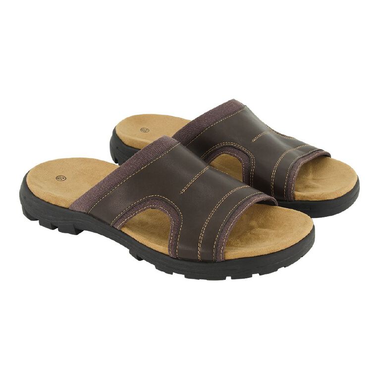 H&H Men's Shay Sandals Brown Dark | The Warehouse