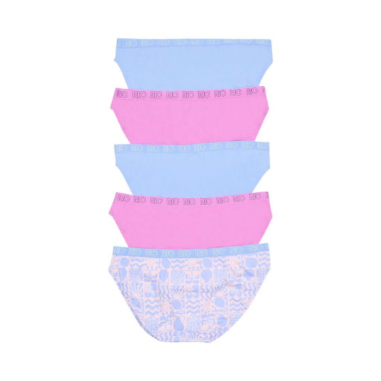 Rio Women's Bikini Briefs 5 Pack Purple Light | The Warehouse