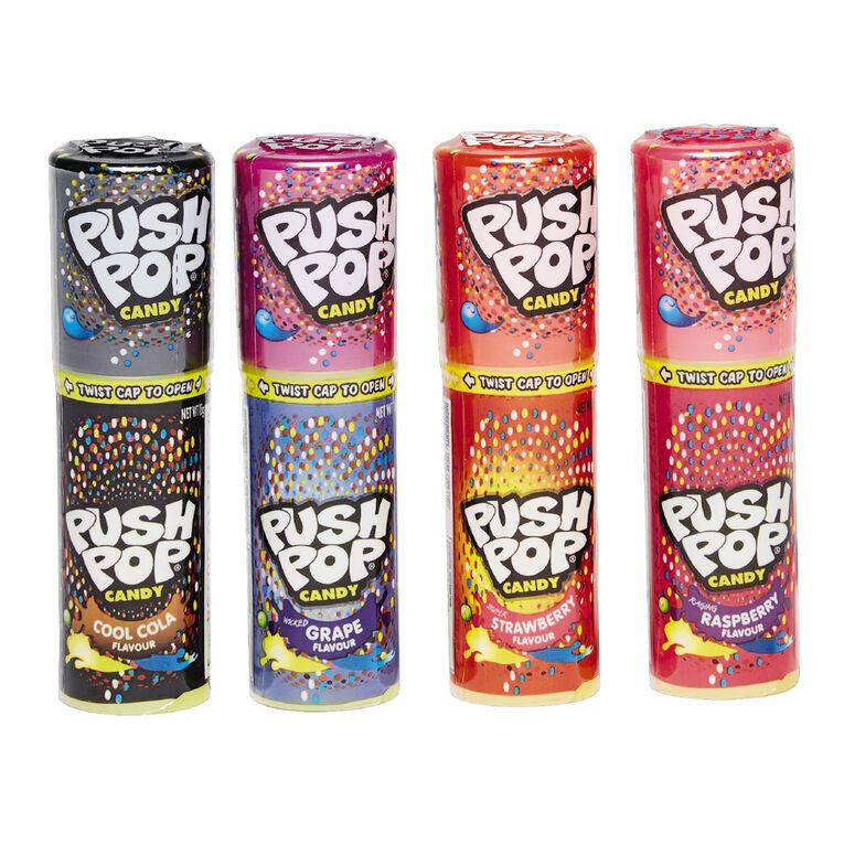 Push Pop Candy 15g Assorted ASSTD | The Warehouse
