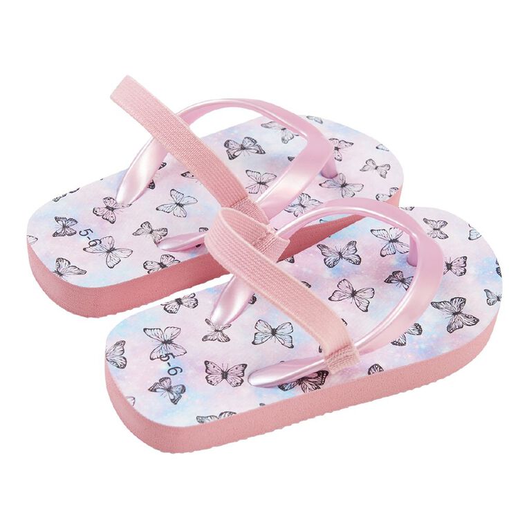 Young Original Junior Kids' Recycled Printed Jandals Purple | The Warehouse