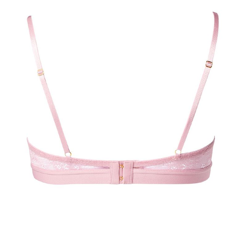 H&H Women's Evie Wirefree Bralette Pink Light | The Warehouse