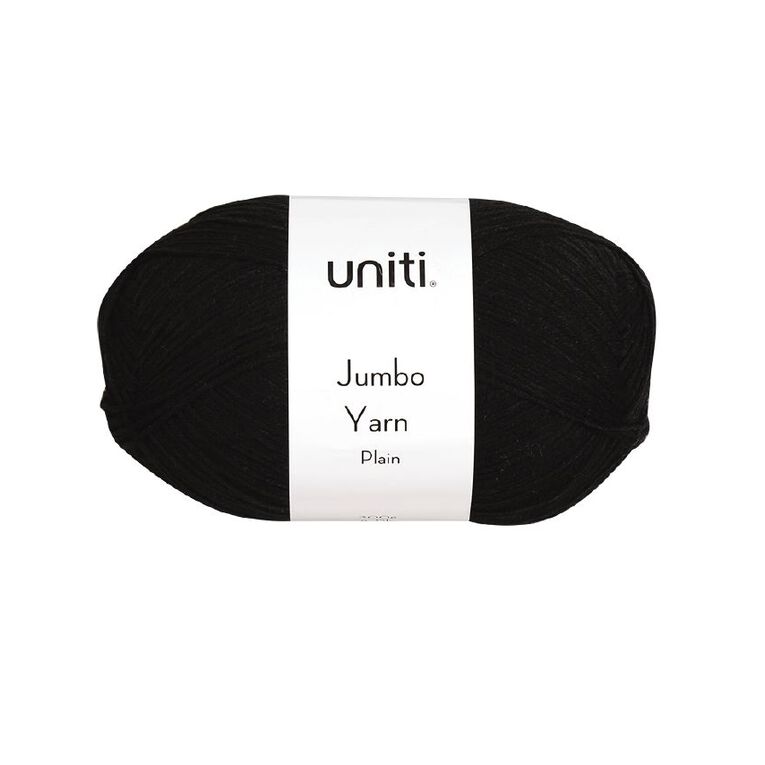 Uniti 8-ply Jumbo Yarn 300g Black Black | The Warehouse
