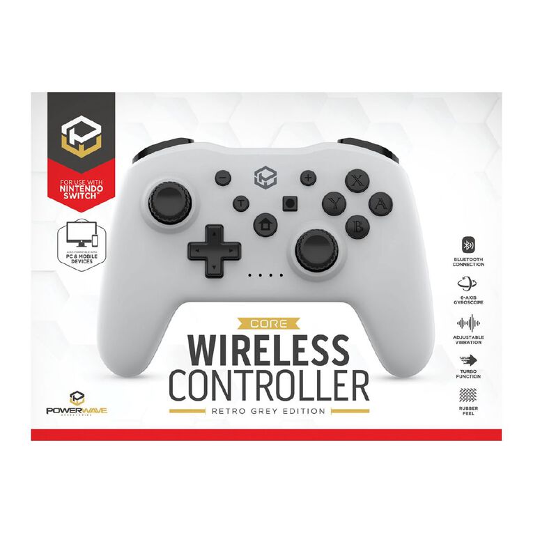 PowerWave Core Wireless Controller for Nintendo Switch Retro Grey | The ...