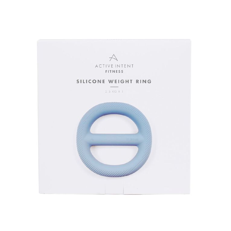 Active Intent Fitness Silicone Weight Ring 2.5kg Blue Blue | The Warehouse