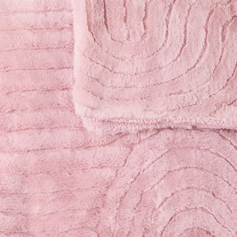 Living & Co Arch Throw 127cm x 152cm Lilac | The Warehouse