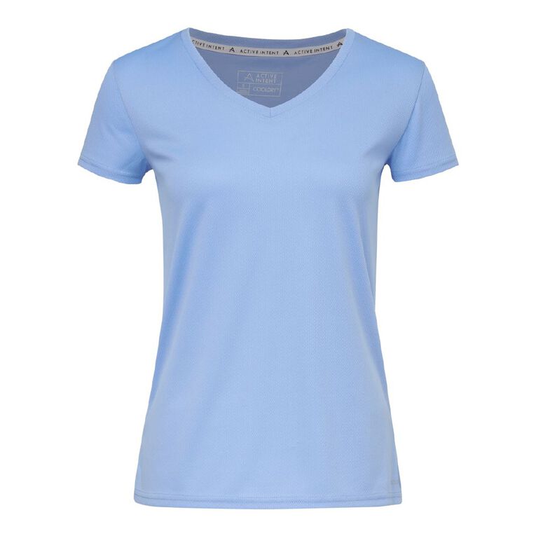 Active Intent Women's Cooldry Tee Blue Light | The Warehouse