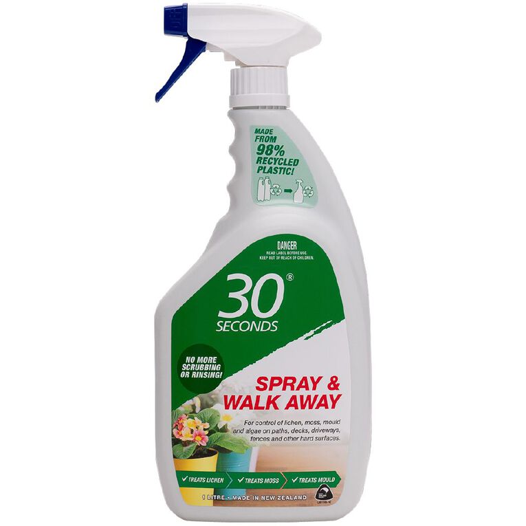 30 Seconds Spray & Walk Away Lichen Moss & Algae Killer Ready to Use 1L ...