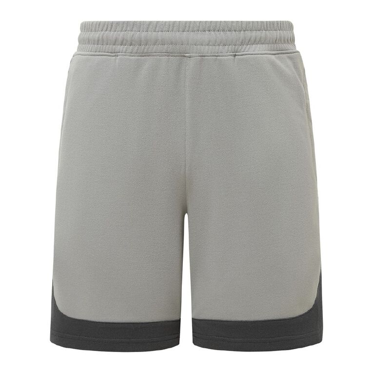 Active Intent Men's Panel Track Shorts Grey Mid | The Warehouse