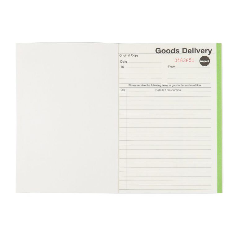 WS Delivery Book Duplicate NCR 50 Forms Green Mid A5 Green Mid | The ...