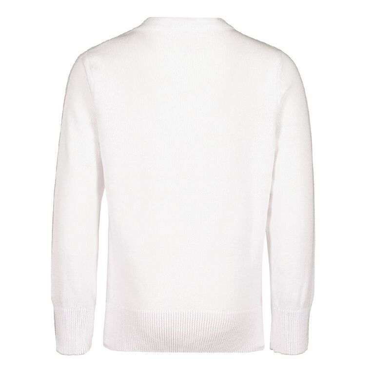 Young Original Girls' Plain Cotton Cardigan White | The Warehouse