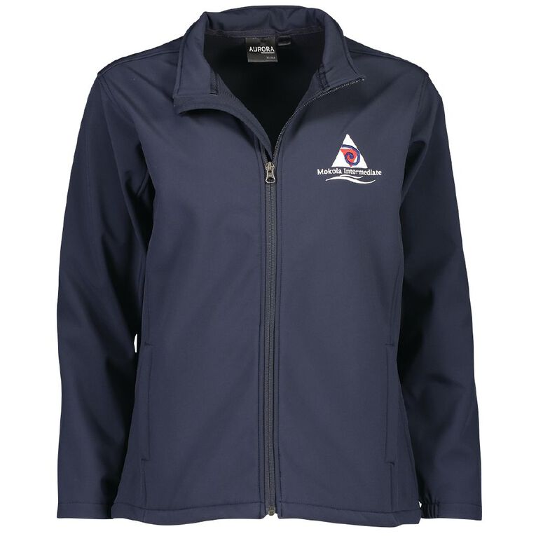 Schooltex Mokoia Intermediate Softshell Jacket with Embroidery Navy ...