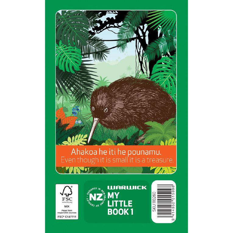 Warwick My Little Book 12mm Ruled 64 Page Green Green | The Warehouse