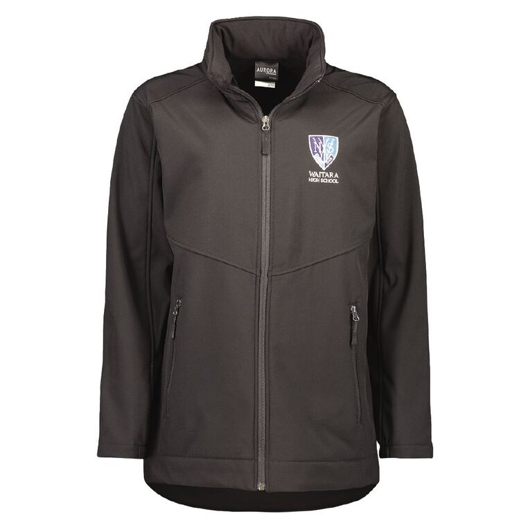 Schooltex Waitara High School Softshell Jacket with Embroidery Black ...