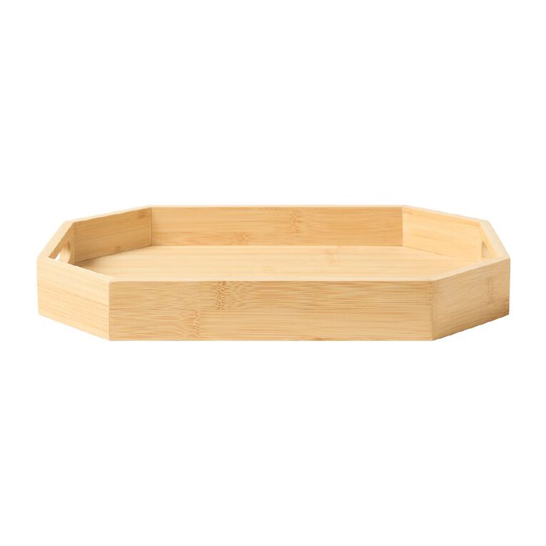 Living & Co Bamboo Tray Rectangular Shaped Natural Natural | The Warehouse