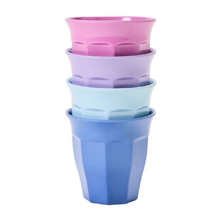 Living & Co Bistro Picnic Cups 4 Pack Multi-Coloured 280ml Multi ...