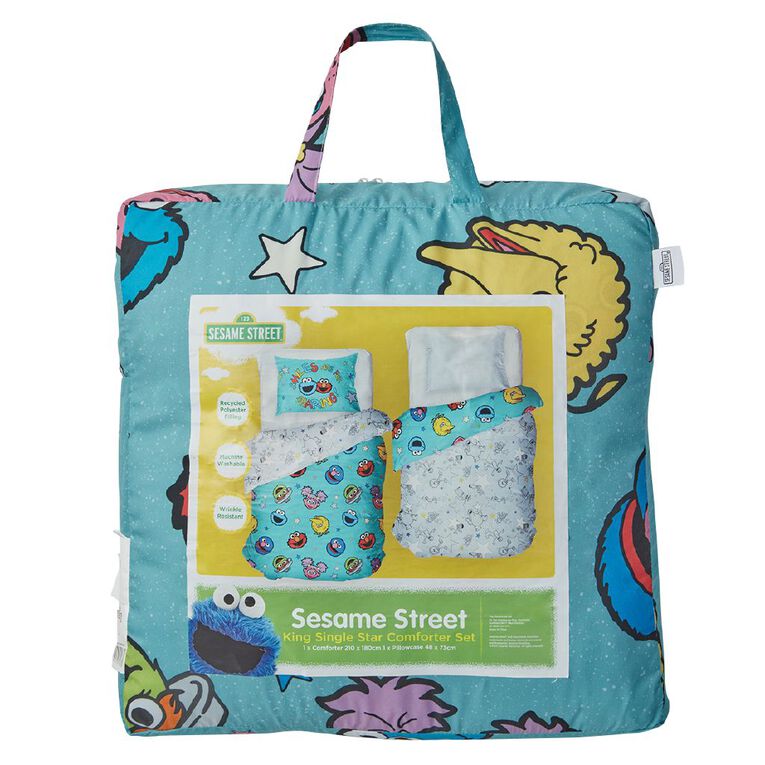 Sesame Street Comforter Set Sunny Days Multi-Coloured Multi-Coloured ...