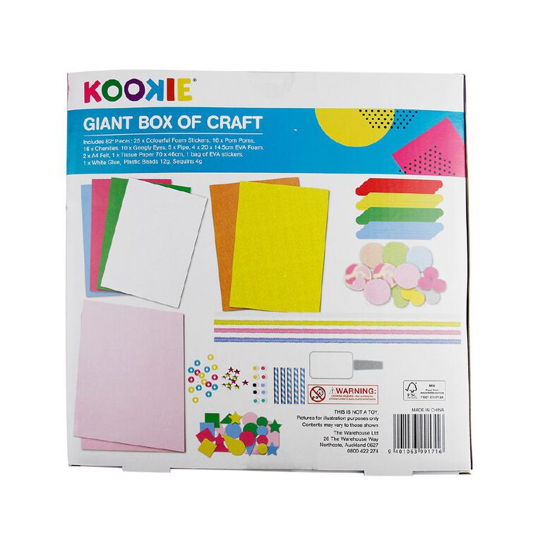 Kookie Giant Box Of Craft 82 Pieces The Warehouse kookie-giant-box-of-craft-82-pieces-the-warehouse